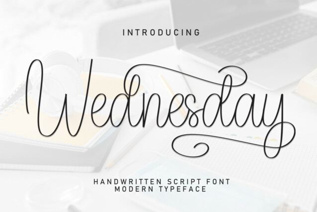 Wednesday Script Typeface - Download Free Font