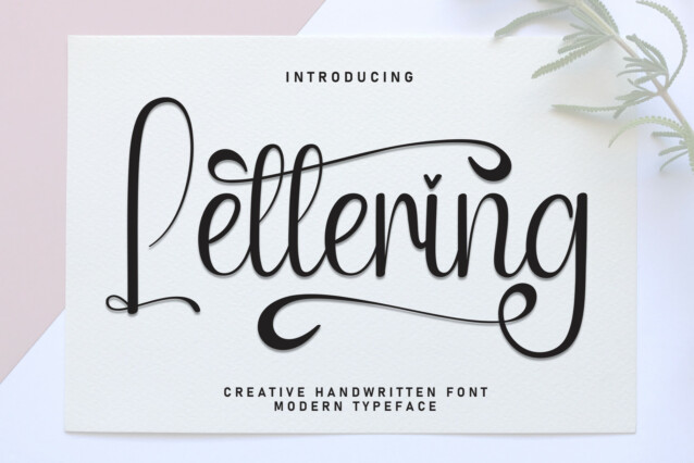 Lettering Script Typeface - Download Free Font