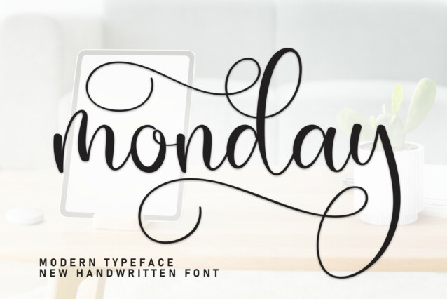 Monday Calligraphy Font - Download Free Font