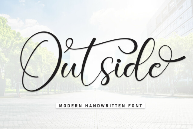 Outside Script Typeface - Befonts