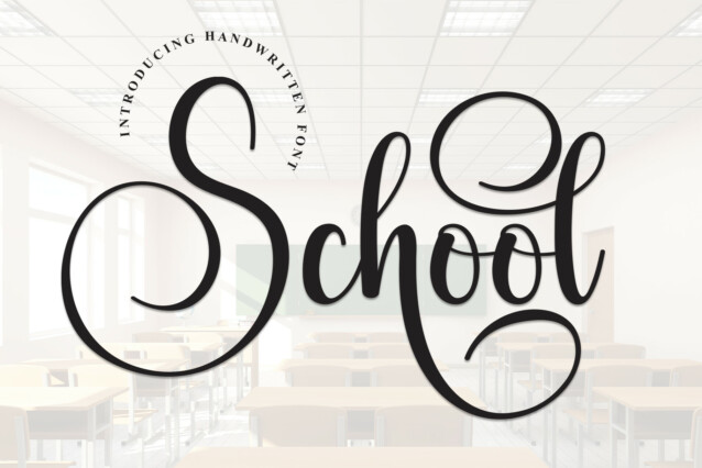 School Script Font - Download Free Font