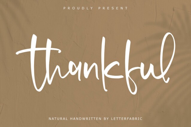 Thankful Font - Befonts