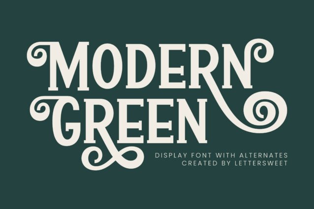 Modern Green Font - Download Free Font