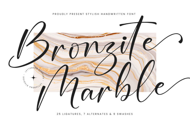 Bronzite Marble Font - Download Free Font