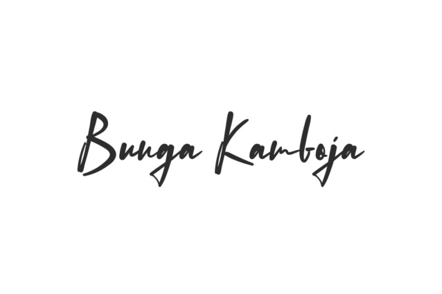 Bunga Kamboja Font - Download Free Font