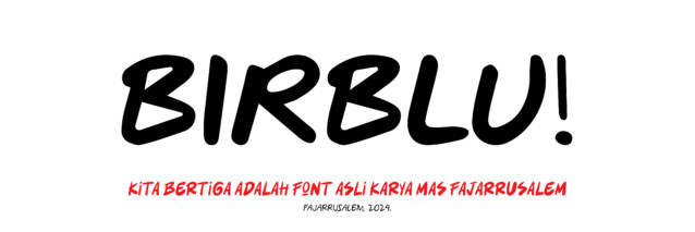 Birblu Display Font - Befonts