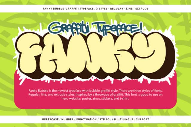 Fanky Bubble Font - Befonts