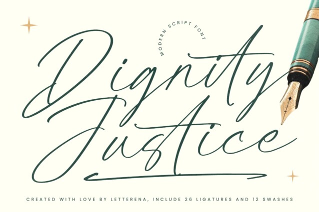 Dignity Justice Font - Befonts