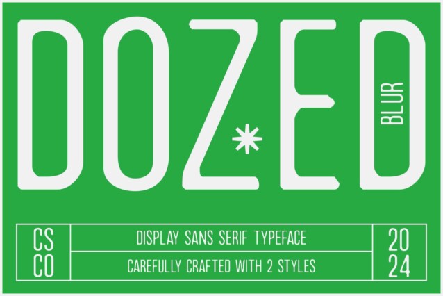 Dozed Blur Font - Download Free Font