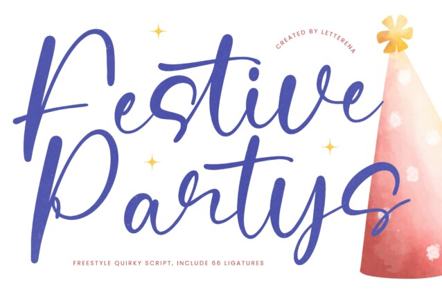 Festive Partys Font - Download Free Font
