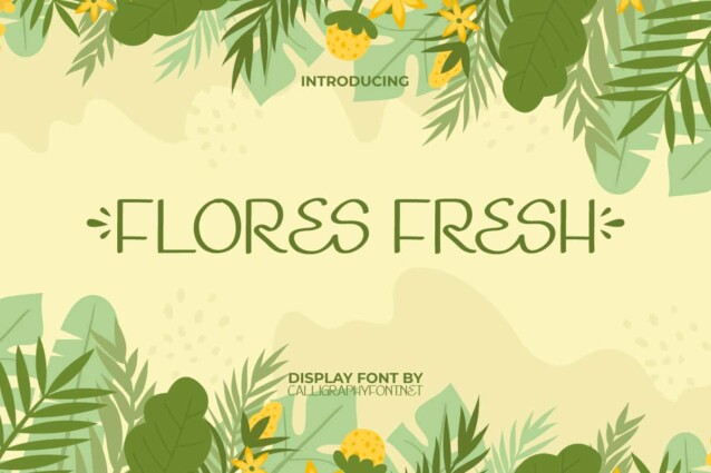 Flores Fresh Font - Download Free Font