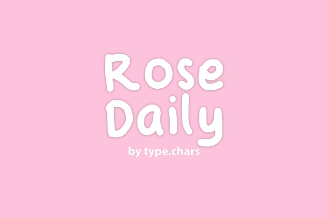 Rose Daily Font - Download Free Font