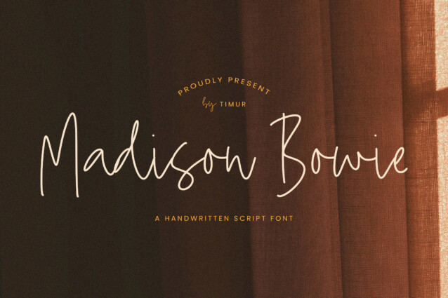 Madison Bowie Font - Download Free Font