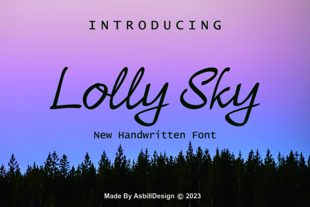 Lolly Sky Script Font - Download Free Font