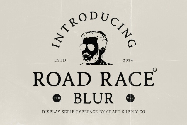 Road Race Blur Font - Download Free Font
