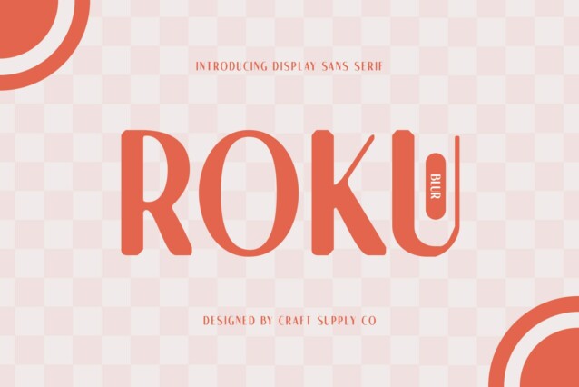 Roku Blur Font - Download Free Font