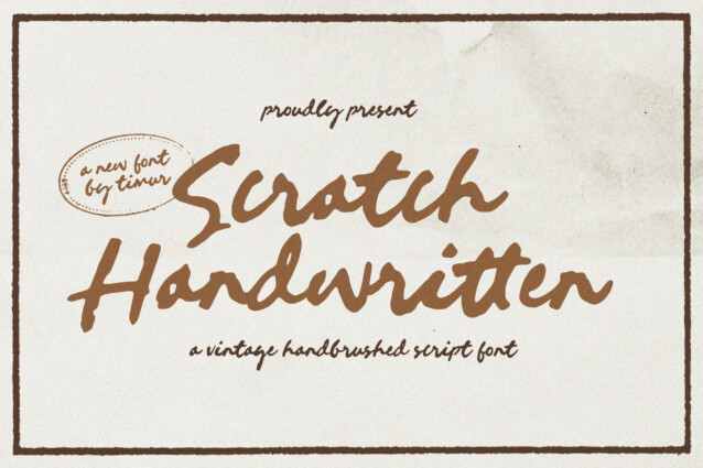 Scratch Handwritten Font - Download Free Font
