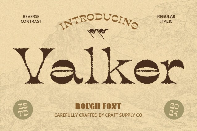 Valker Rough Font - Download Free Font
