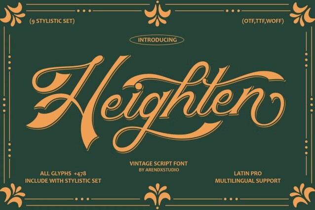 Heighten Font - Befonts