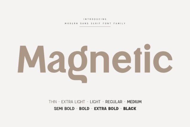 Magnetic Typeface - Download Free Font