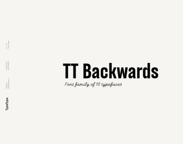 TT Backwards Font - Download Free Font