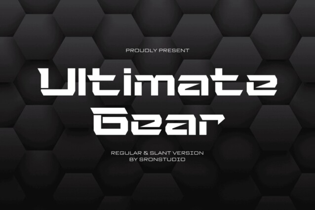 Ultimate Gear Font - Befonts