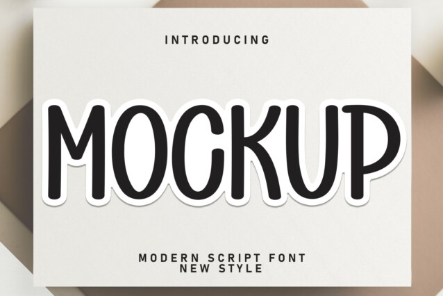 Mockup Display Font - Download Free Font