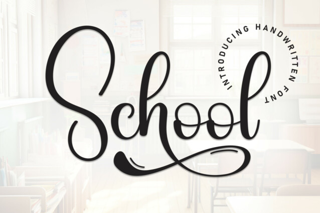 School Script Font - Download Free Font