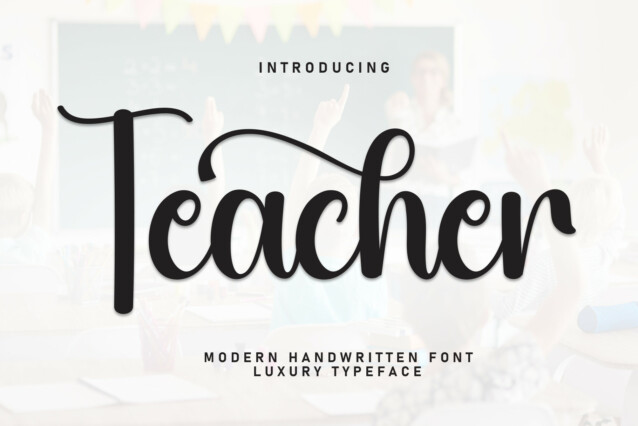 Teacher Script Font - Download Free Font