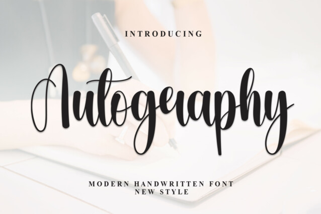 Autography Script Typeface - Download Free Font