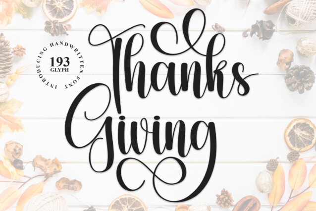 Thanks Giving Script Font - Download Free Font