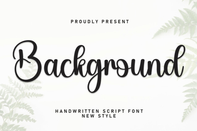 Background Script Font - Download Free Font