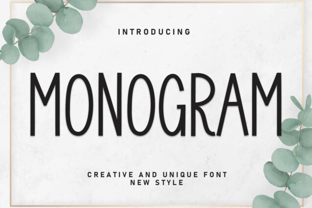 Monogram Display Font - Befonts