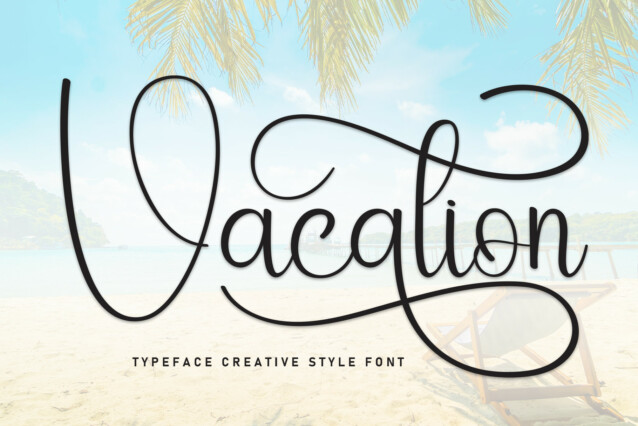Vacation Calligraphy Font - Download Free Font