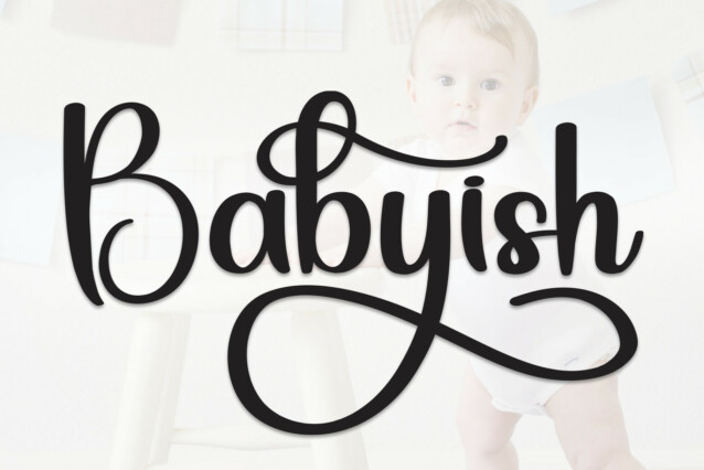 Babyish Script Font - Befonts