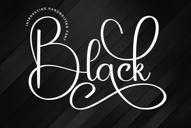 Black Calligraphy Font - Download Free Font