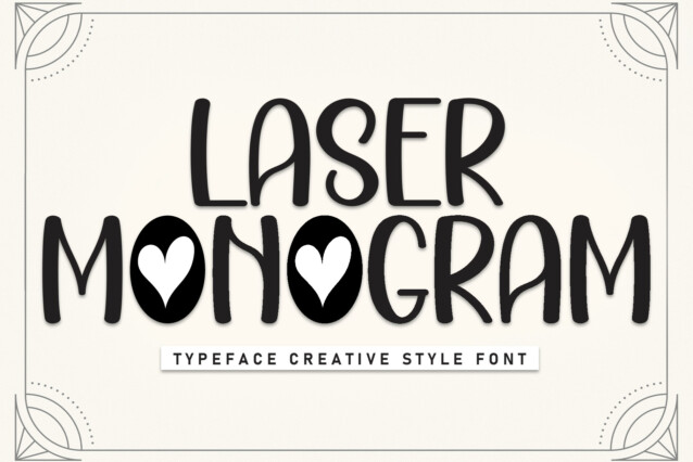 Laser Monogram Display Font - Download Free Font