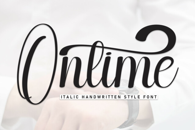 Ontime Calligraphy Font - Befonts