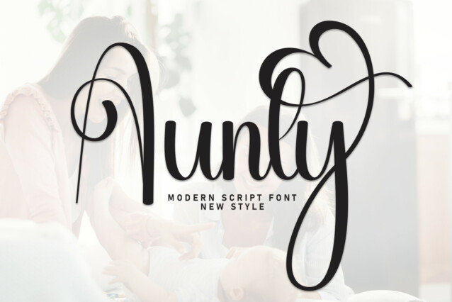 Aunty Script Typeface - Download Free Font