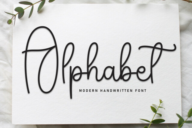 Alphabet Script Font - Download Free Font
