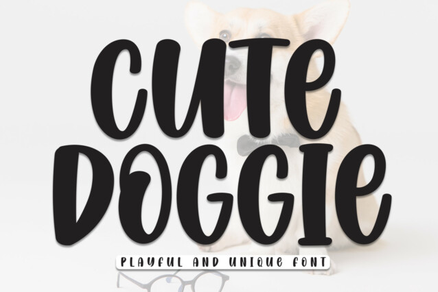 Cute Doggie Display Font - Befonts