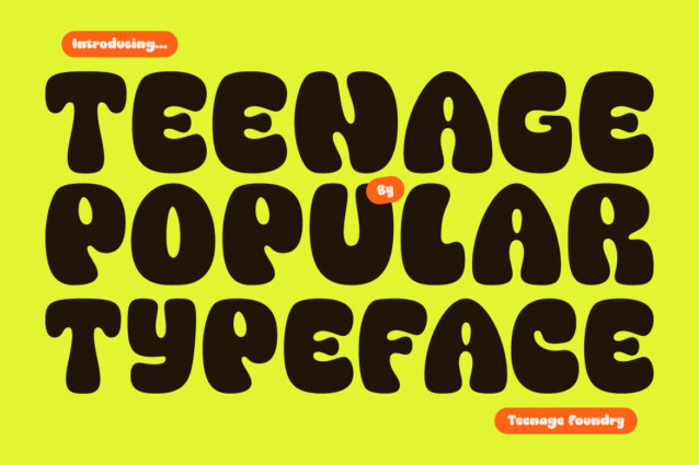 Teenage Popular Font - Download Free Font