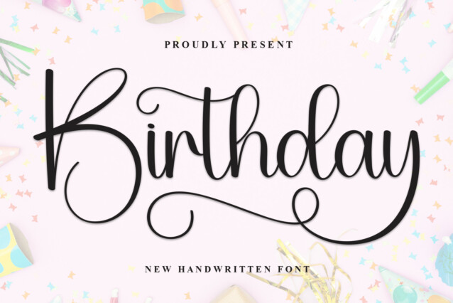 Birthday Calligraphy Font - Download Free Font