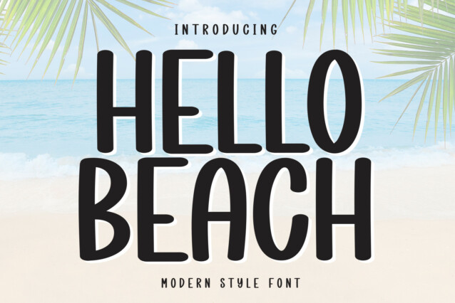 Hello Beach Display Font - Download Free Font