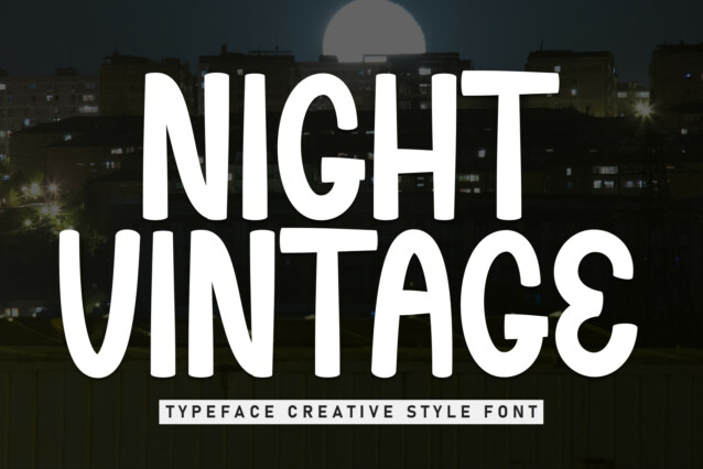 Night Vintage Display Font - Download Free Font