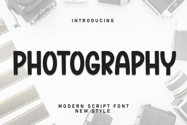 Photography Display Font - Befonts