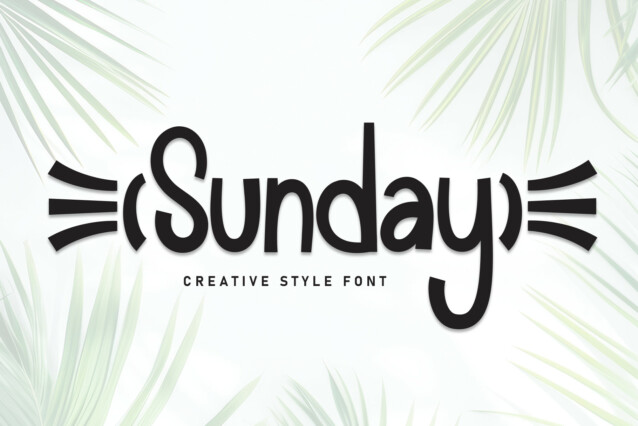 Sunday Display Font - Befonts