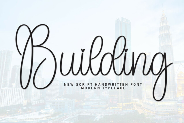 Building Calligraphy Font - Befonts