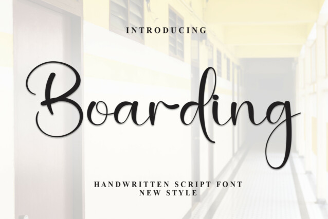 Boarding Script Font - Download Free Font