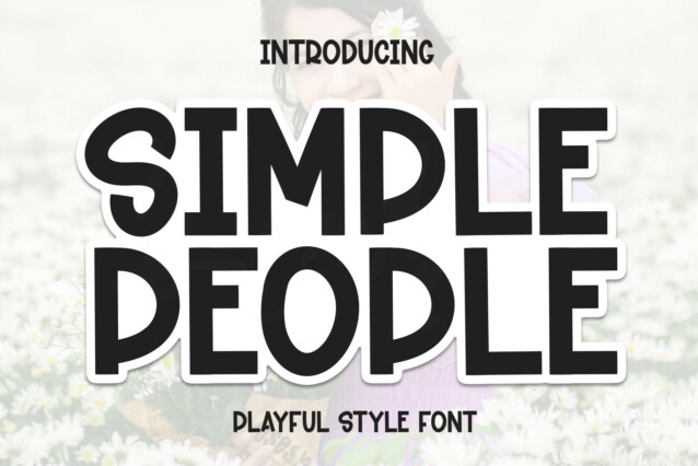 Simple People Display Font - Befonts